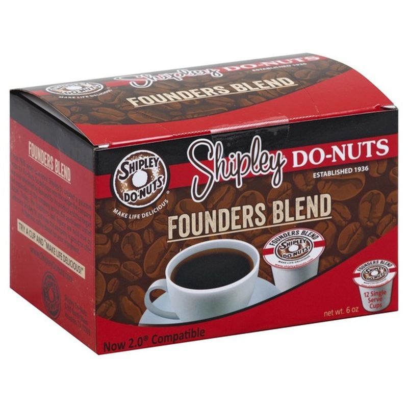 Shipley Do Nuts Coffee, Founder's Blend, Single Serve Cup (12 each ...
