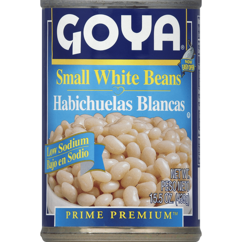 Goya Small White Beans, Low Sodium (15.5 oz) - Instacart