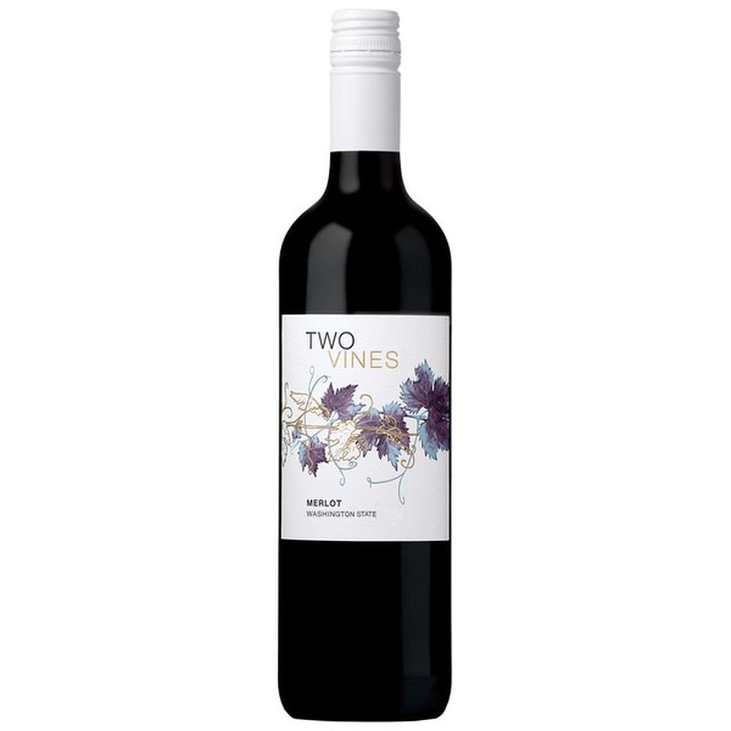 Two Vines Merlot, Washington State (750 ml) - Instacart