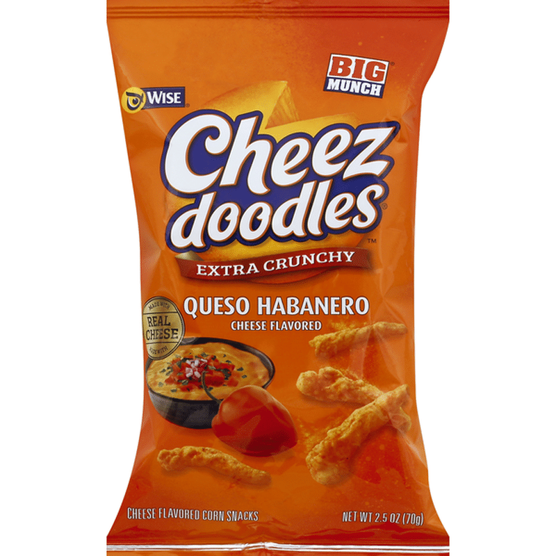Wise Cheese Doodles, Extra Crunchy, Queso Habanero (2.5 oz) - Instacart