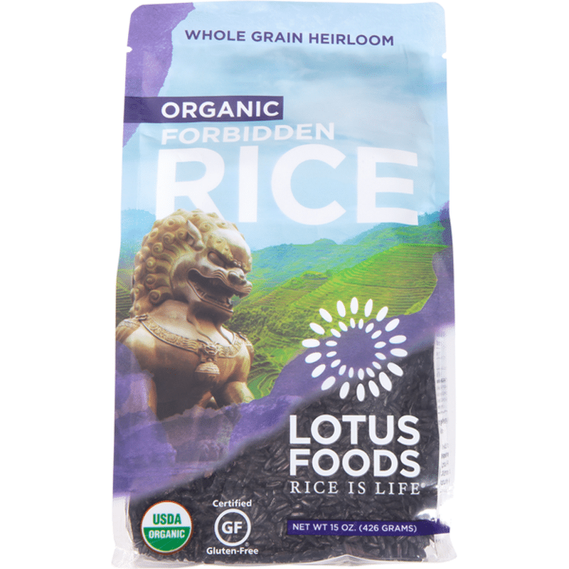 Lotus Foods Rice, Forbidden, Organic, Whole Grain (15 oz) - Instacart