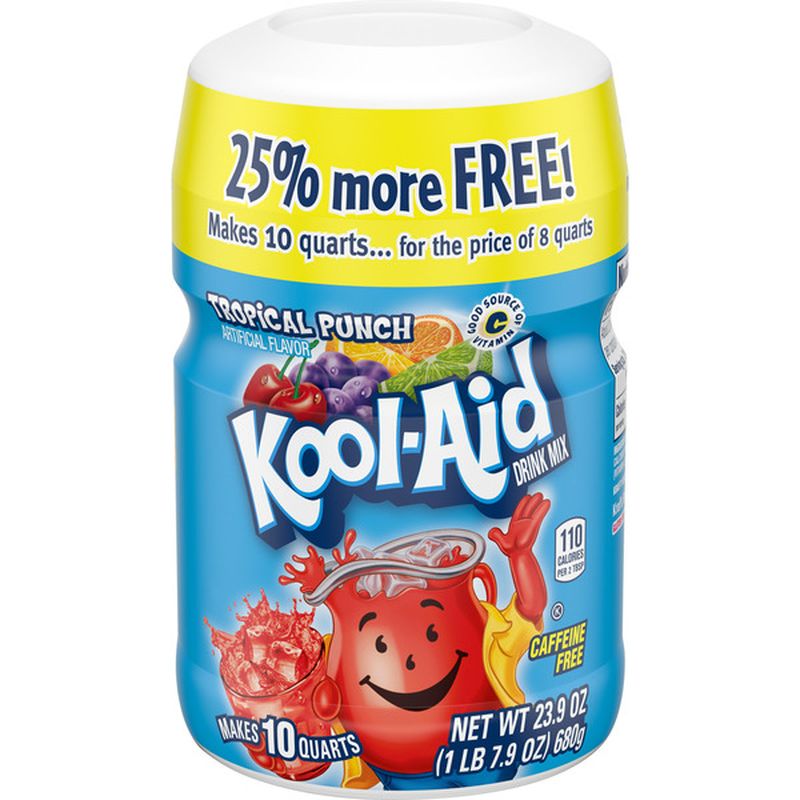 Kool-Aid Sugar-Sweetened Summer Blast Tropical Punch Artificially ...