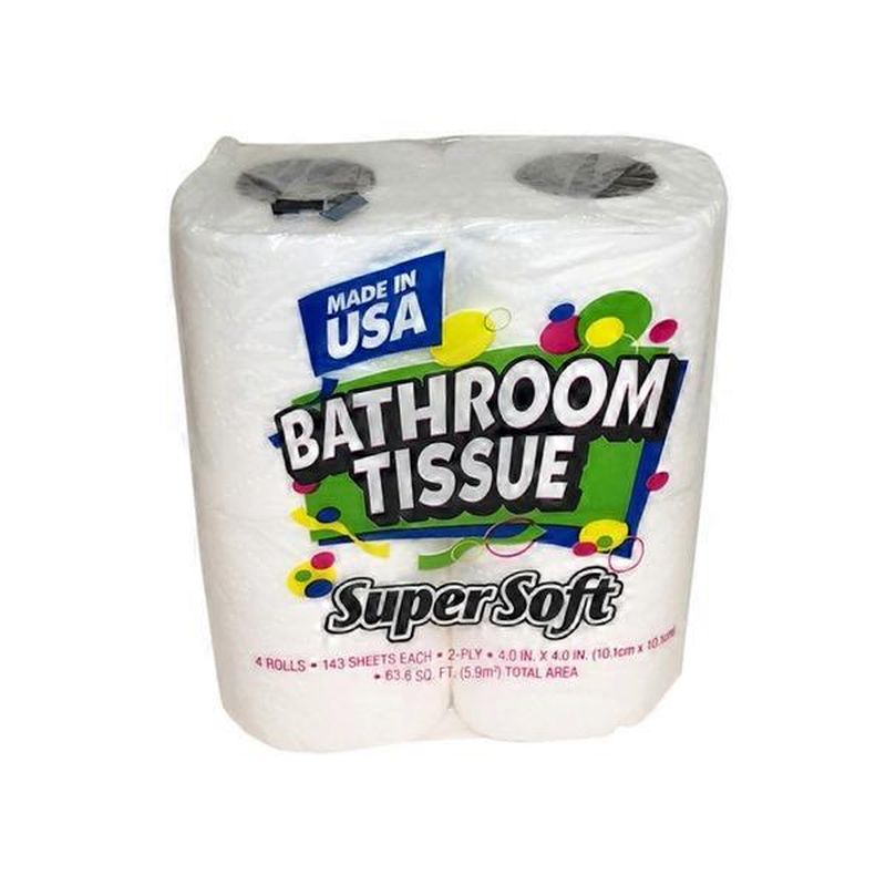 Super Soft Bath Tissue (4 ct) - Instacart