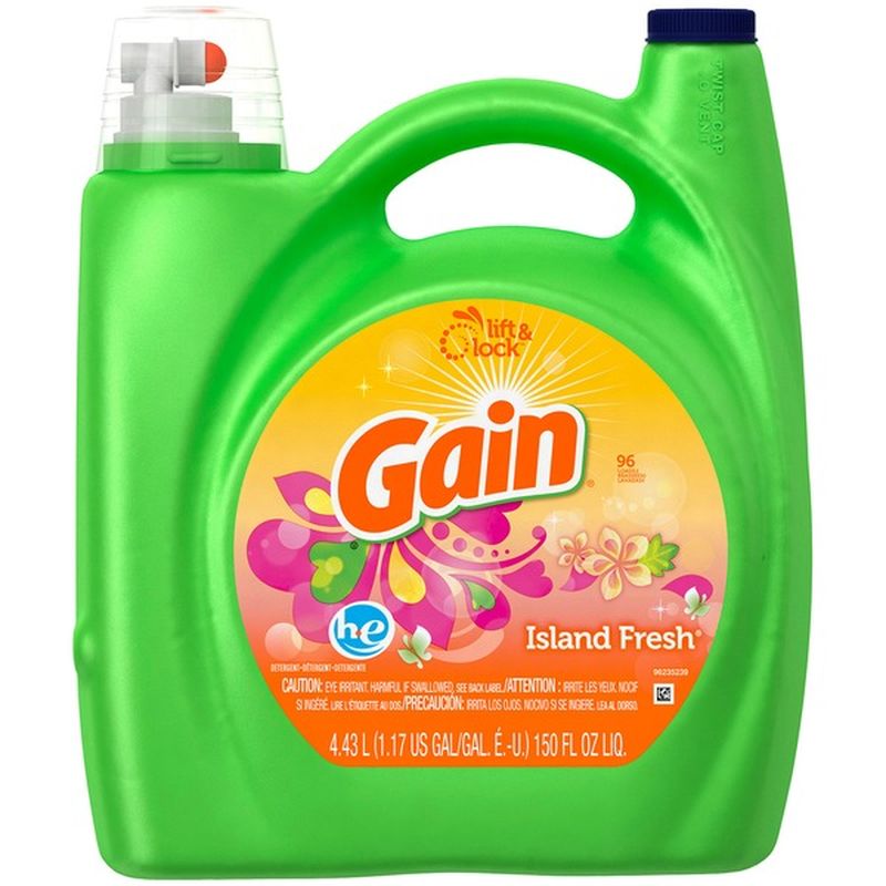 Gain Island Fresh Liquid Laundry Detergent (150 fl oz) - Instacart