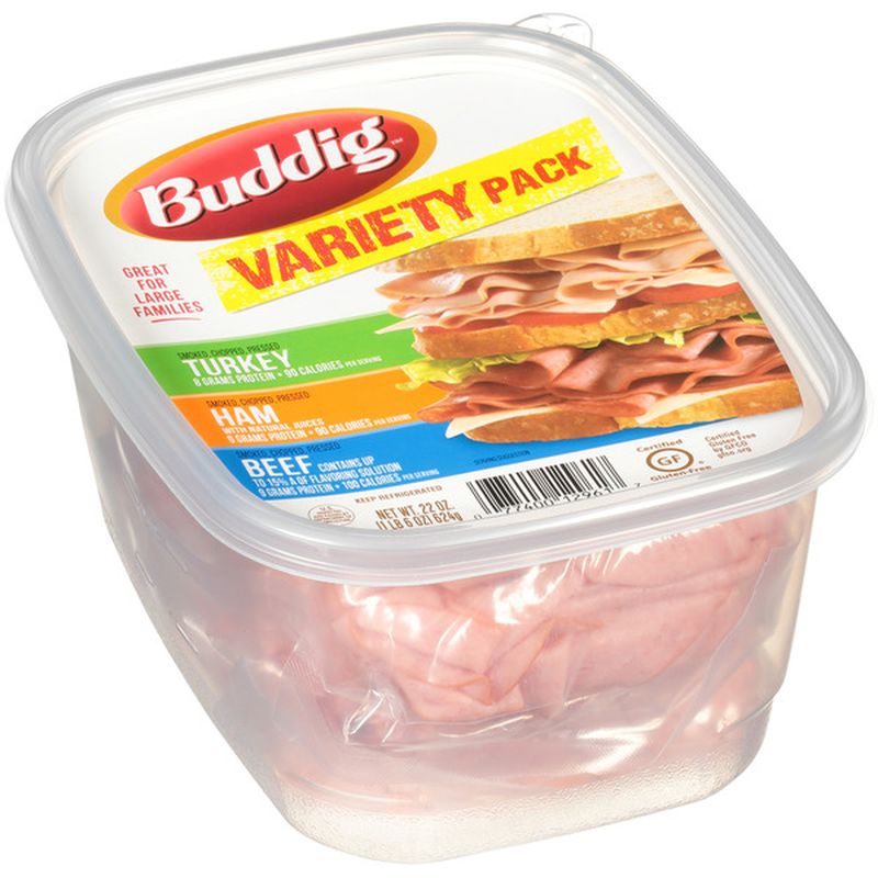Buddig Turkey, Ham & Beef Variety Pack (22 oz) - Instacart
