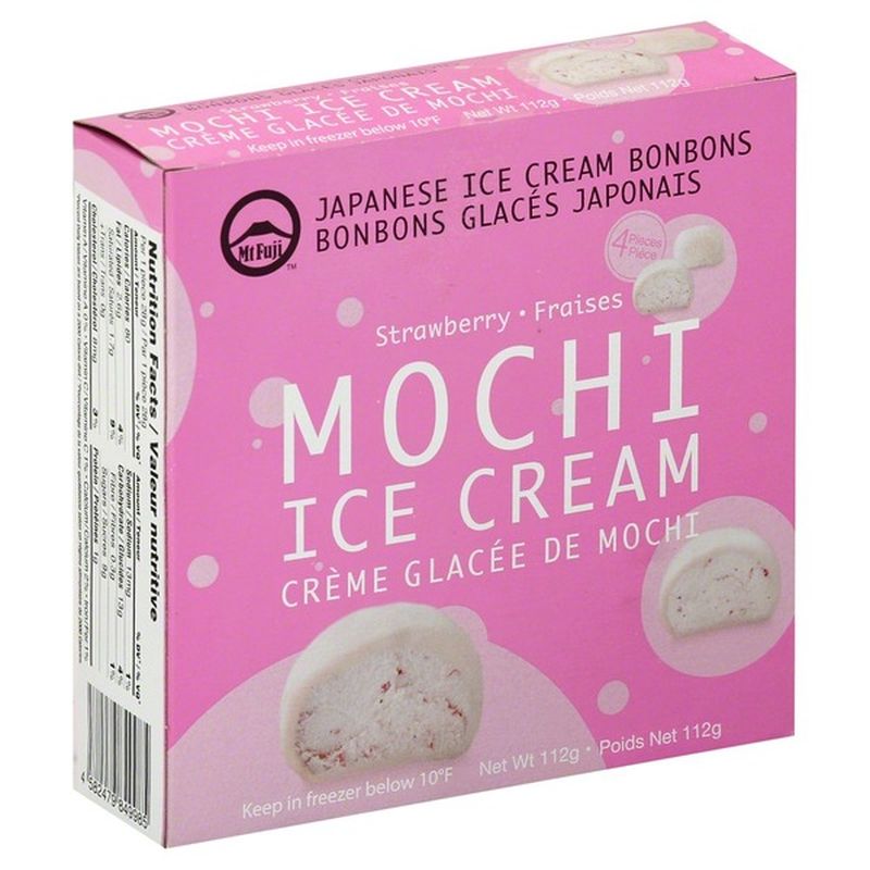 Mt Fuji Ice Cream, Mochi, Strawberry (4 each) - Instacart