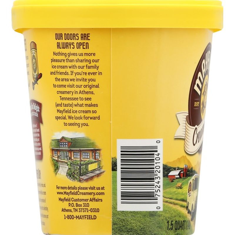 Mayfield Creamery Ice Cream Premium Brown Cow Delight 1 5 Qt