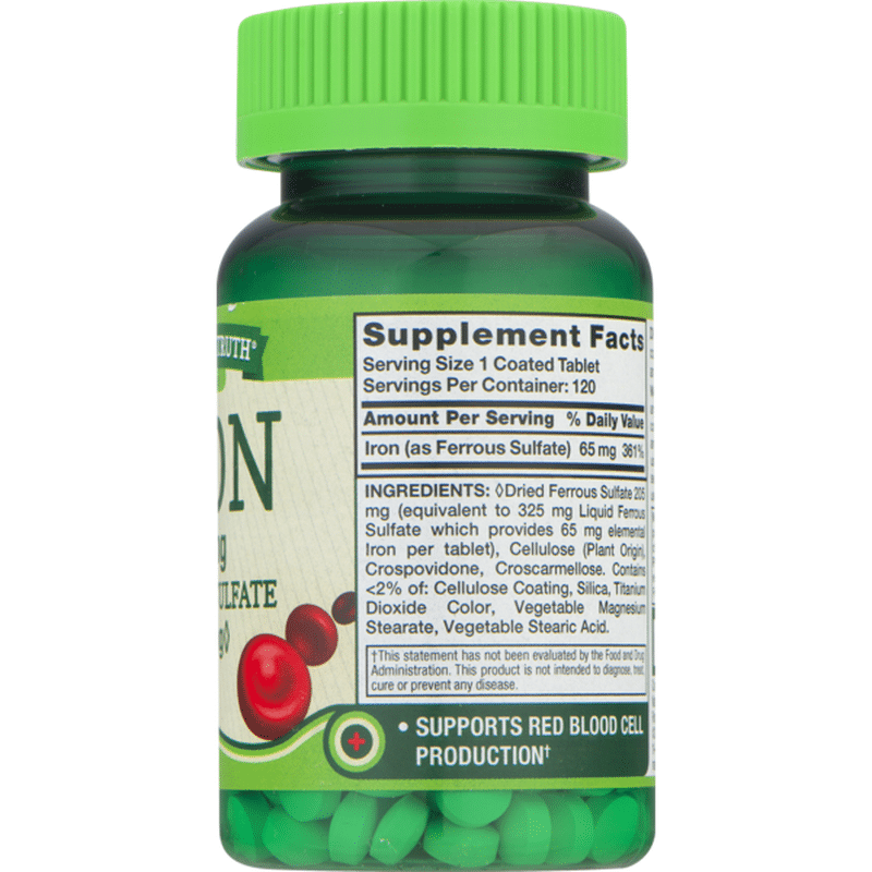 Natures Truth Organic Natures Truth Iron 120 Ct From Safeway Instacart