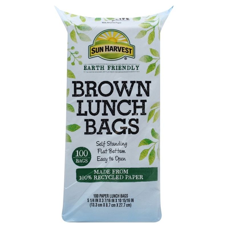 Sun Harvest Brown Paper Bags (100 ct) - Instacart