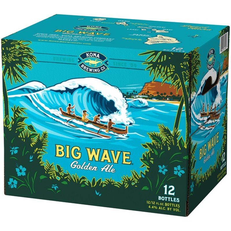 Kona Brewing Company Big Wave Golden Ale, Bottles (12 fl oz) - Instacart