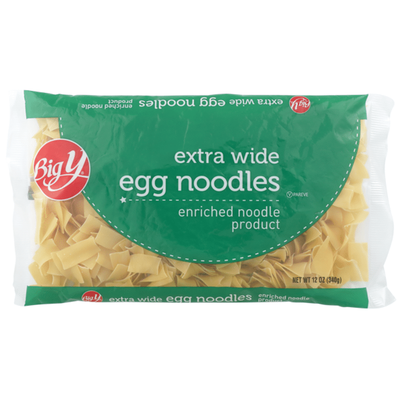 Big Y Enriched Noodle Product, Extra Wide Egg Noodles (12 oz) - Instacart