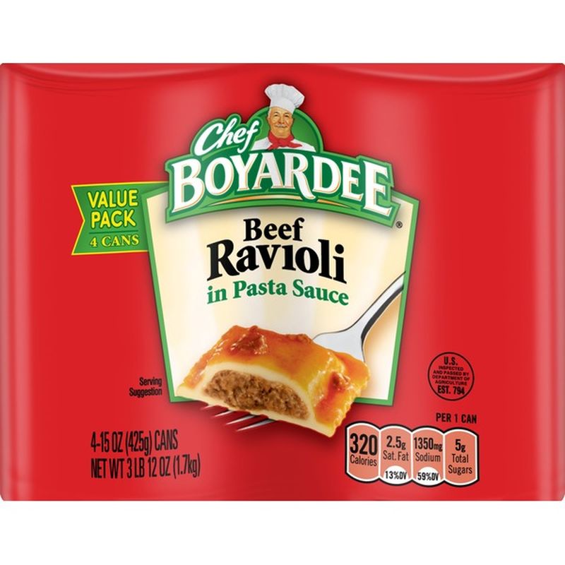 Chef Boyardee Beef Ravioli (60 oz) - Instacart
