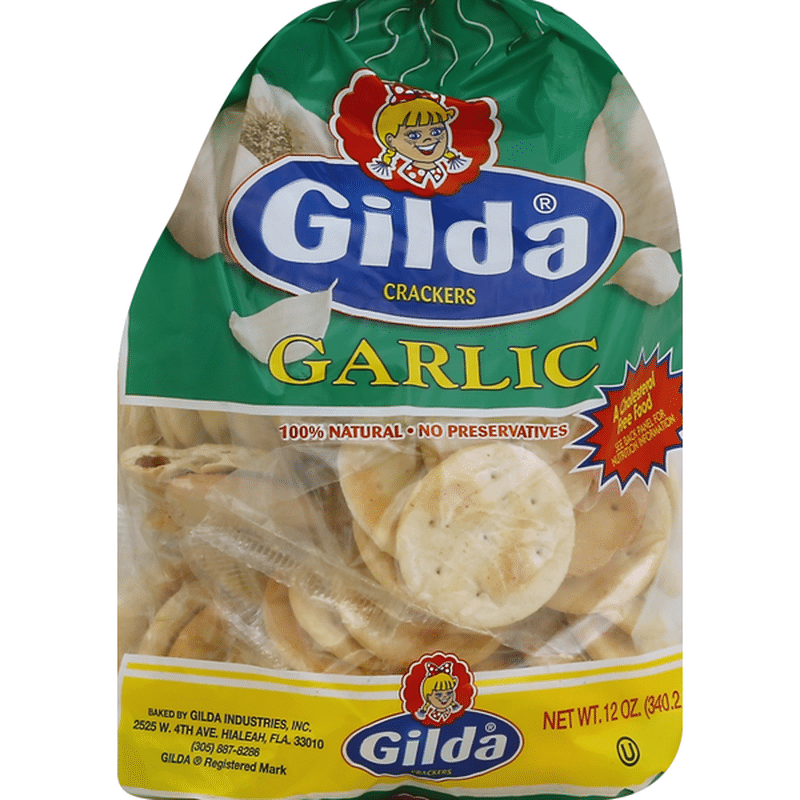 Gilda Crackers, Garlic (12 oz) - Instacart