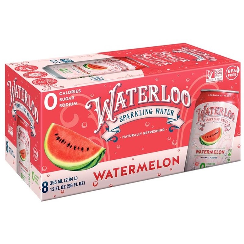 Waterloo Sparkling Water Watermelon (12 fl oz) Delivery or Pickup Near ...