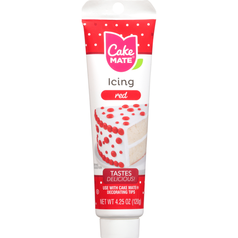 Cake Mate Icing, Red (4.25 oz) - Instacart