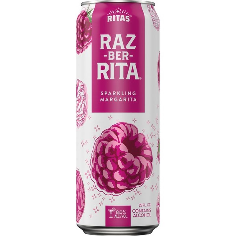 Ritas Raz-Ber-Rita Sparkling Margarita (25 fl oz) - Instacart