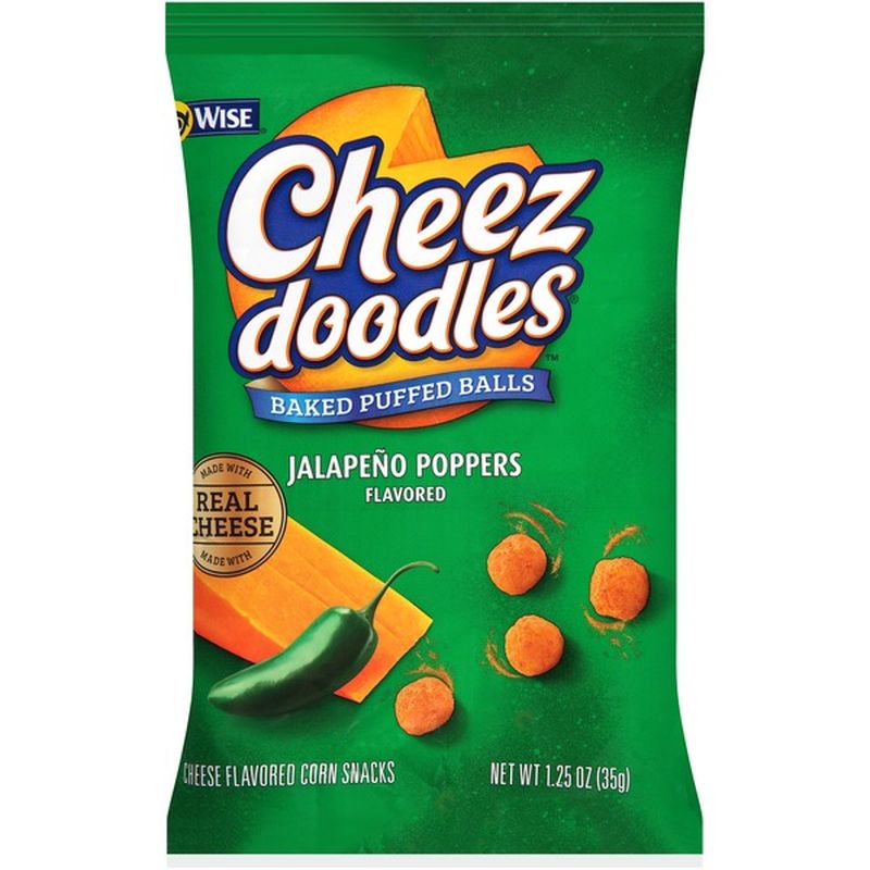 Wise Jalapeño Poppers Cheese Flavored Corn Snacks (1.25 oz) - Instacart