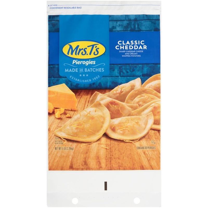 Mrs. T's Pierogies Classic Cheddar (60 ct) - Instacart