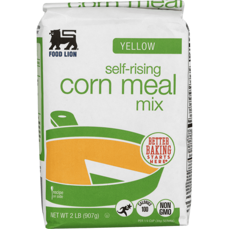 Food Lion Corn Meal Mix, Self-Rising, Yellow, Bag (2 lb) - Instacart