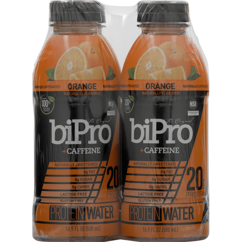 BiPro Protein Water, + Caffeine, Orange (16.9 fl oz) Delivery or Pickup ...