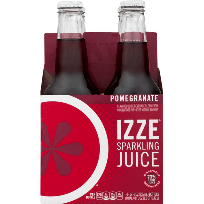 Izze Pomegranate Flavored Beverage (12 fl oz) - Instacart