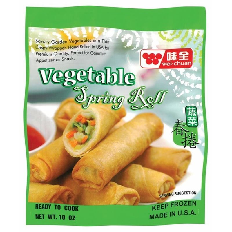Wei Chuan Spring Rolls, Hand Rolled, Vegetable (7 each) - Instacart