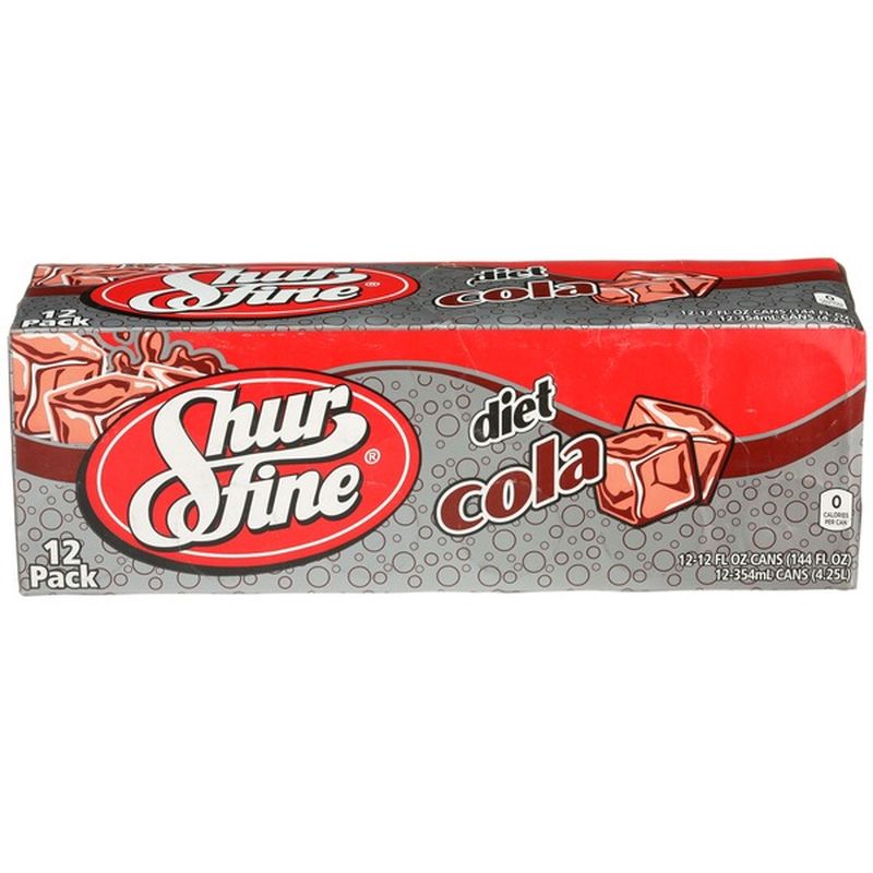 Shurfine Diet Cola Soda (12 fl oz) - Instacart