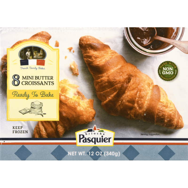 Brioche Pasquier Croissants, Butter, Mini (8 each) - Instacart