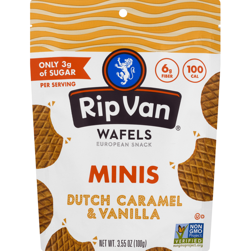 Rip Van Wafels, Dutch Caramel & Vanilla, Minis (3.55 oz) - Instacart
