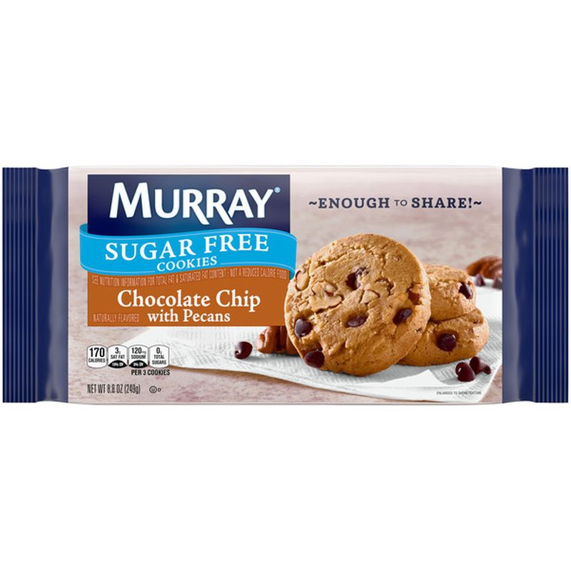 Murray Sugar Free Sugar Free Cookies Chocolate Chip with Pecans (8.8 oz ...