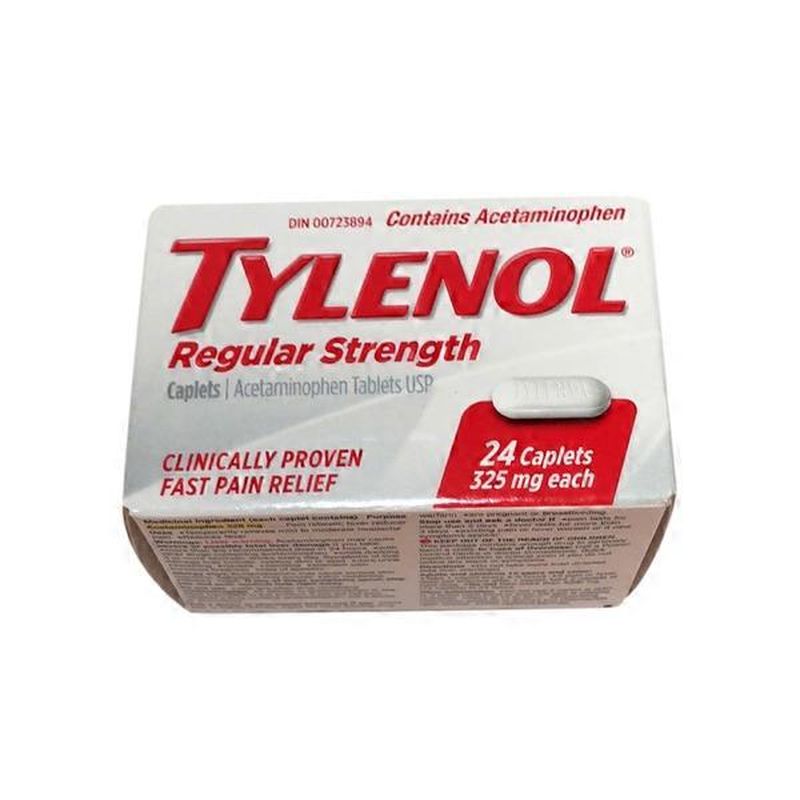 Tylenol 325 Mg Adult Caplets (24 ct) - Instacart