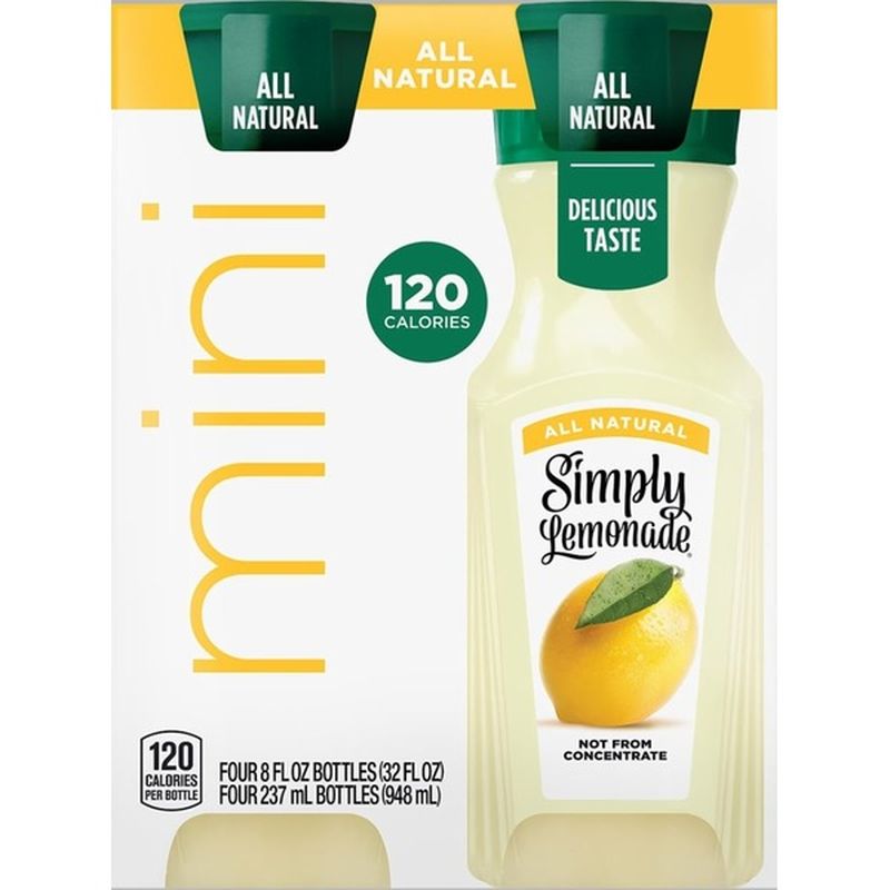 Simply Lemonade Lemonade, Mini, 4 Pack (4 each) - Instacart