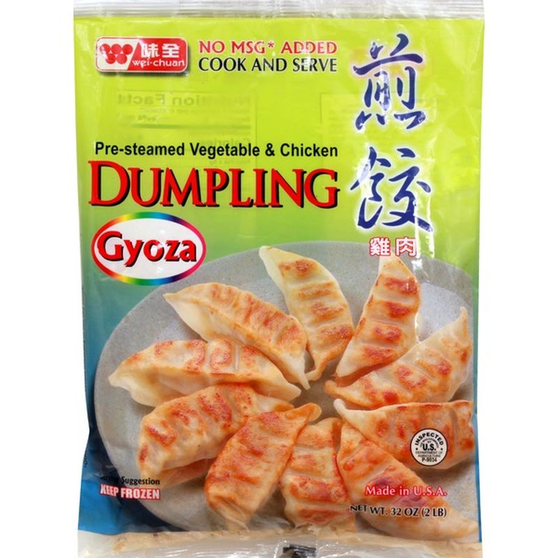 Wei Chuan Dumpling, Gyoza, Pre-Steamed Vegetable & Chicken (32 oz ...