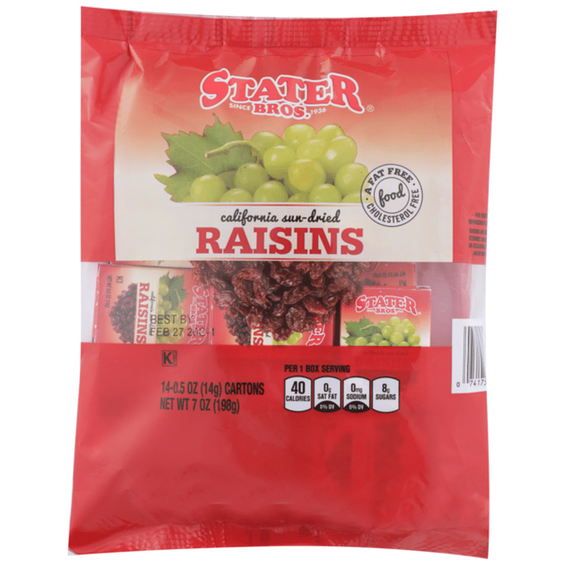 Stater Bros. Markets California Sun-Dried Raisins (0.5 oz) - Instacart