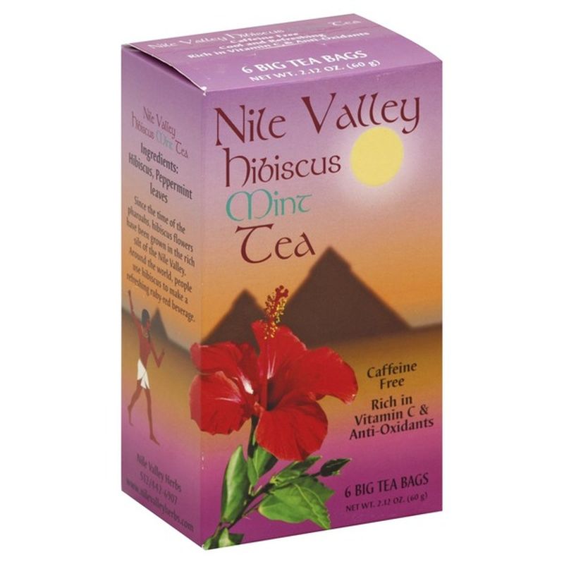 Nile Valley Tea, Hibiscus Mint, Tea Bags (2.12 each) - Instacart