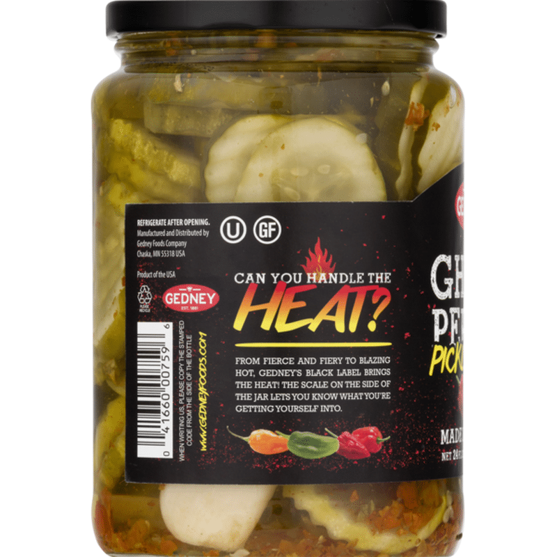 Gedney Pickle Chips, Ghost Pepper, Blazing Hot (24 oz) - Instacart
