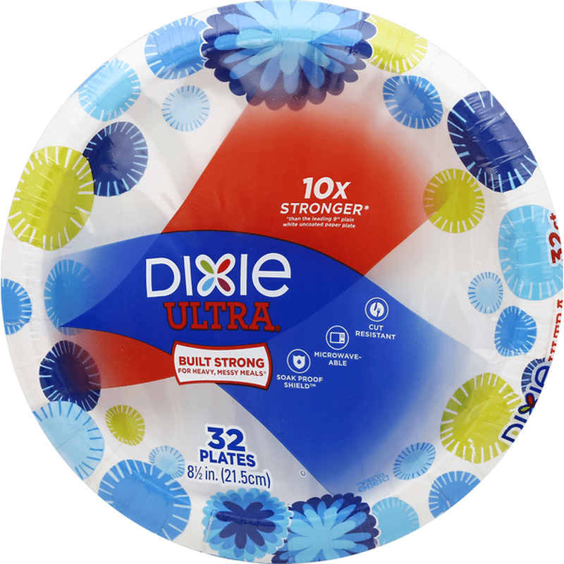 Dixie Plates, 8-1/2 Inch (32 each) - Instacart