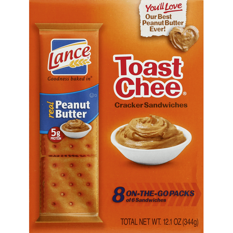 Lance® ToastChee Peanut Butter Sandwich Crackers (8 ct) - Instacart