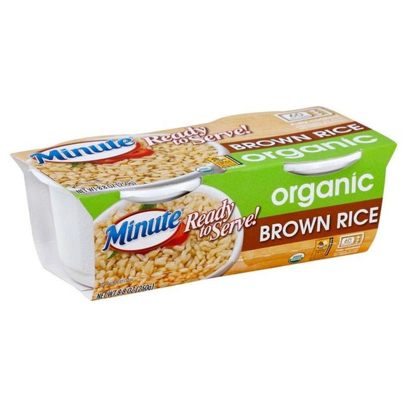 Minute Rice Ready to Serve Organic Brown Rice (4.4 oz) from H-E-B ...