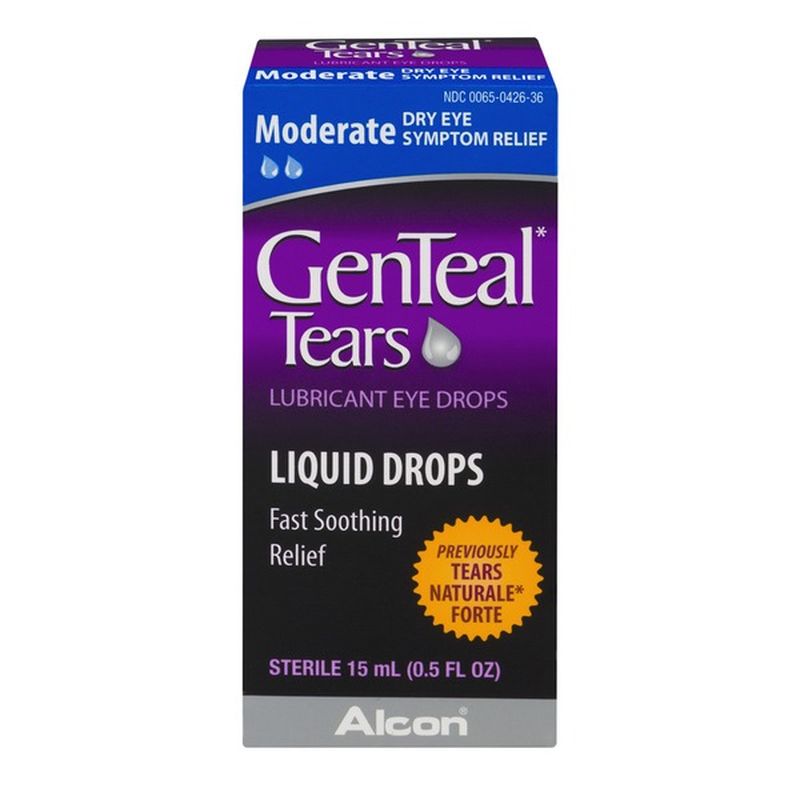 GenTeal Tears Lubricant Eye Drops Liquid Drops Moderate (0.5 fl oz ...