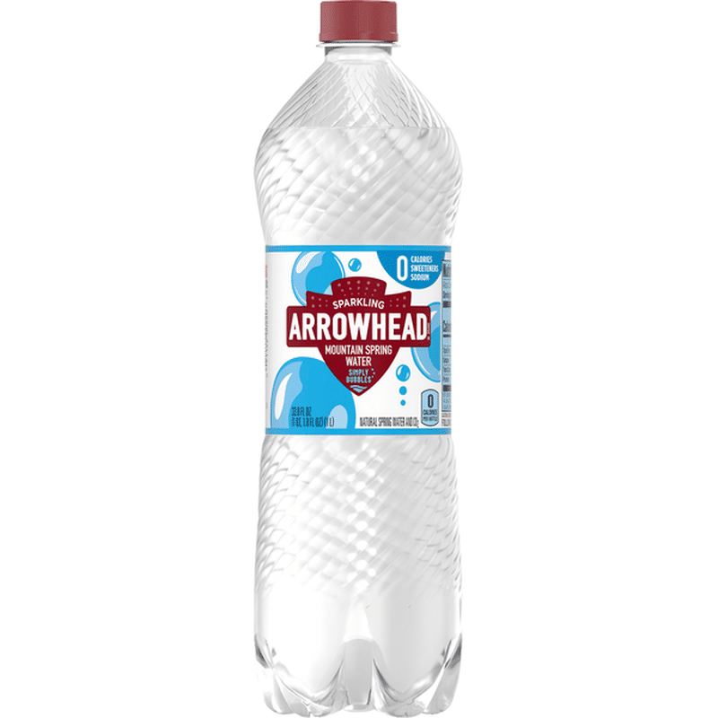 Arrowhead Sparkling Water, Simply Bubbles (1 L) - Instacart