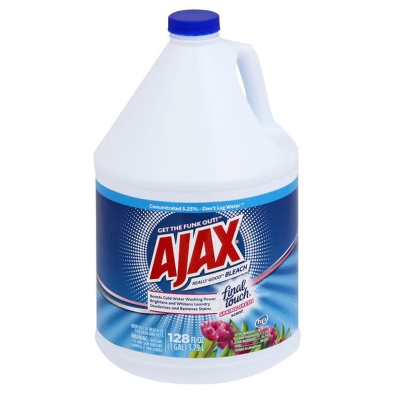 Ajax Final Touch Spring Fresh Scent Bleach (128 oz) - Instacart