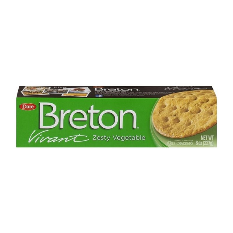 Dare Breton Crackers Zesty Vegetable (8 oz) - Instacart