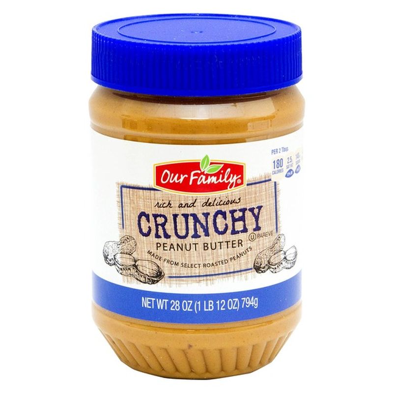 Our Family Crunchy Peanut Butter (28 oz) - Instacart