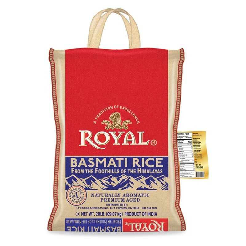Royal White Basmati Rice (20 lb) - Instacart