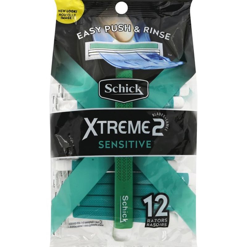 Schick Xtreme2 Sensitive Men's Disposable Razors (12 ct) - Instacart