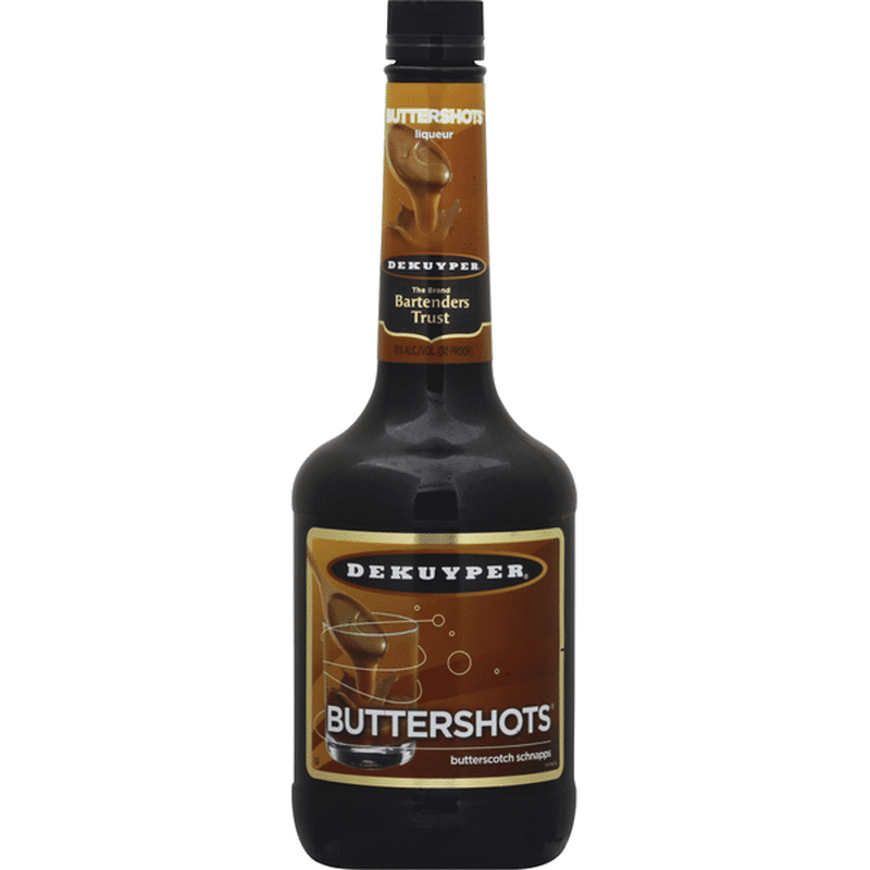 DeKuyper Schnapps, Buttershots, Butterscotch (750 ml) - Instacart