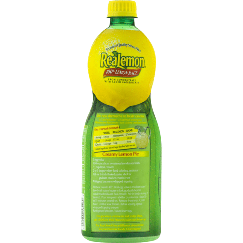 ReaLemon 100% Lemon Juice (32 fl oz) - Instacart