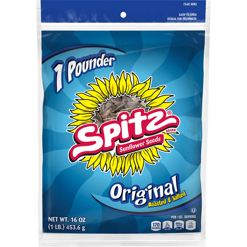 Spitz Original Roasted & Salted Sunflower Seeds (16 oz) - Instacart