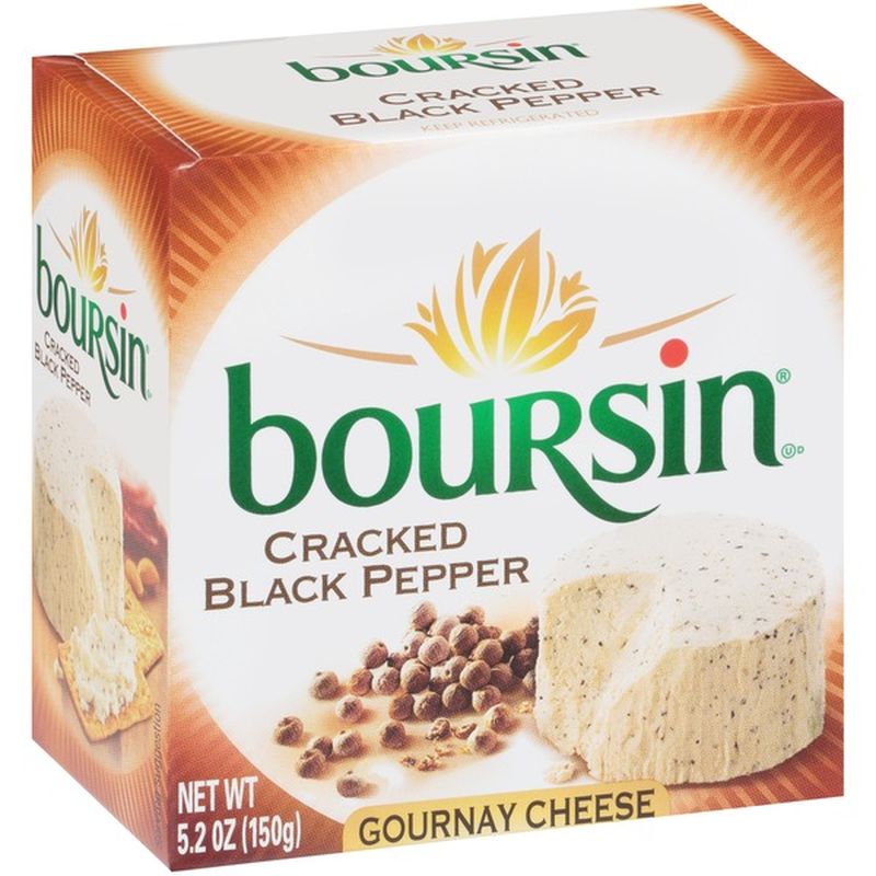 Boursin Cracked Black Pepper Gournay Cheese (5.2 oz) Delivery or Pickup ...